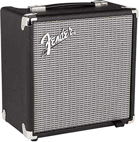 Fender Rumble 15 Bass Combo Amplifier Bundle with Instrument Cable and Austin Bazaar Instructional DVD