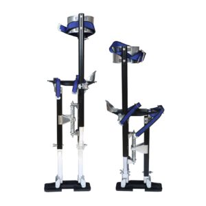 findmall 15-23 Inch Drywall Stilts Grade Adjustable Auminum Tool Stilt for Painting or Cleaning - Black