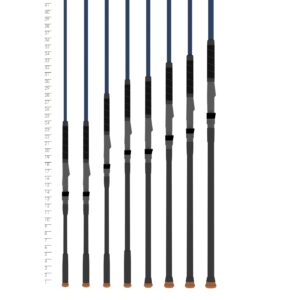 St. Croix Rods Seage Surf Spinning Rod, 9'0"(SES90MLMF2), Blue Granite