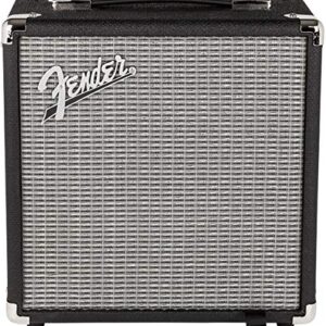 Fender Rumble 15 Bass Combo Amplifier Bundle with Instrument Cable and Austin Bazaar Instructional DVD