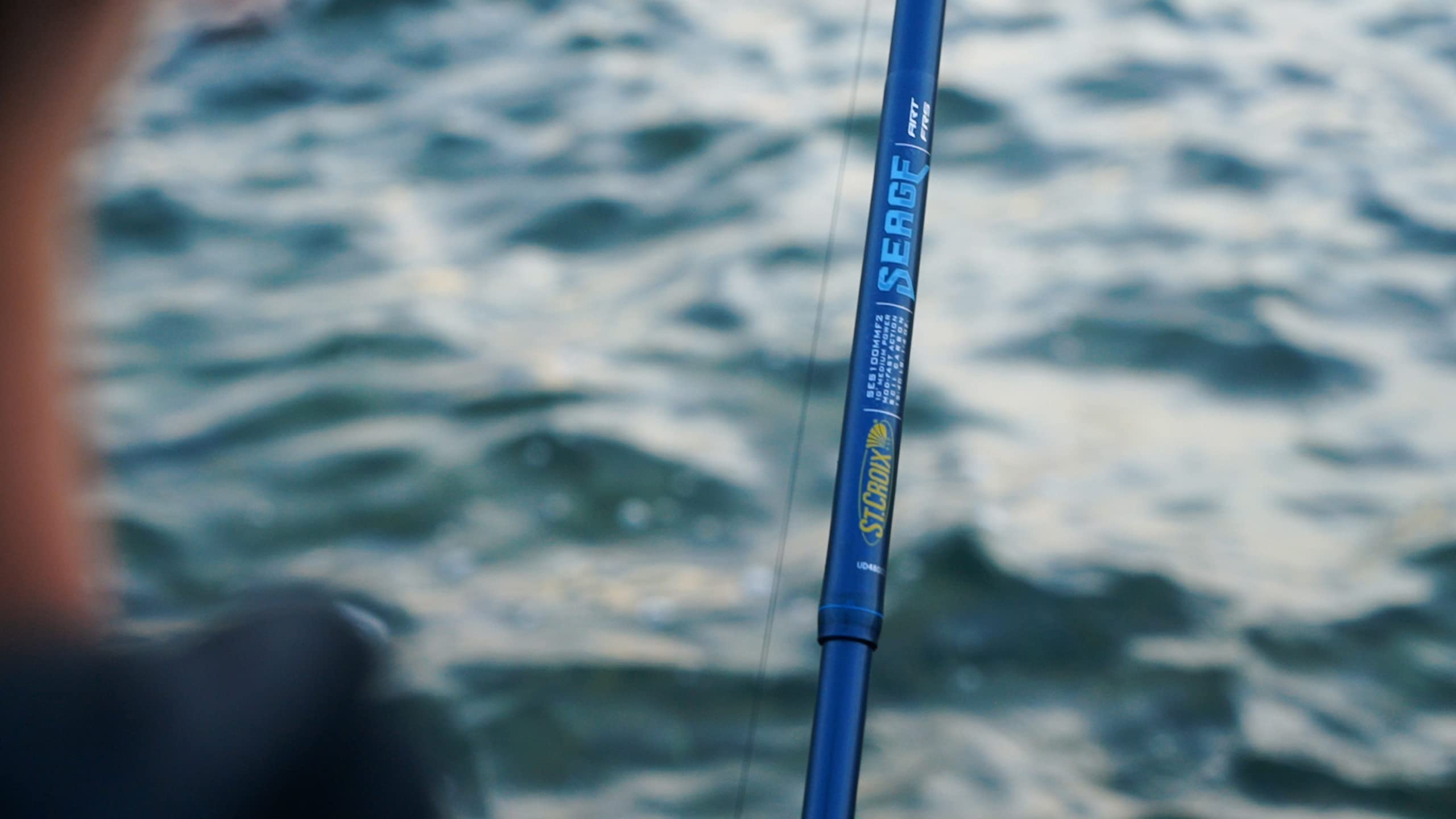 St. Croix Rods Seage Surf Spinning Rod, 9'0"(SES90MLMF2), Blue Granite