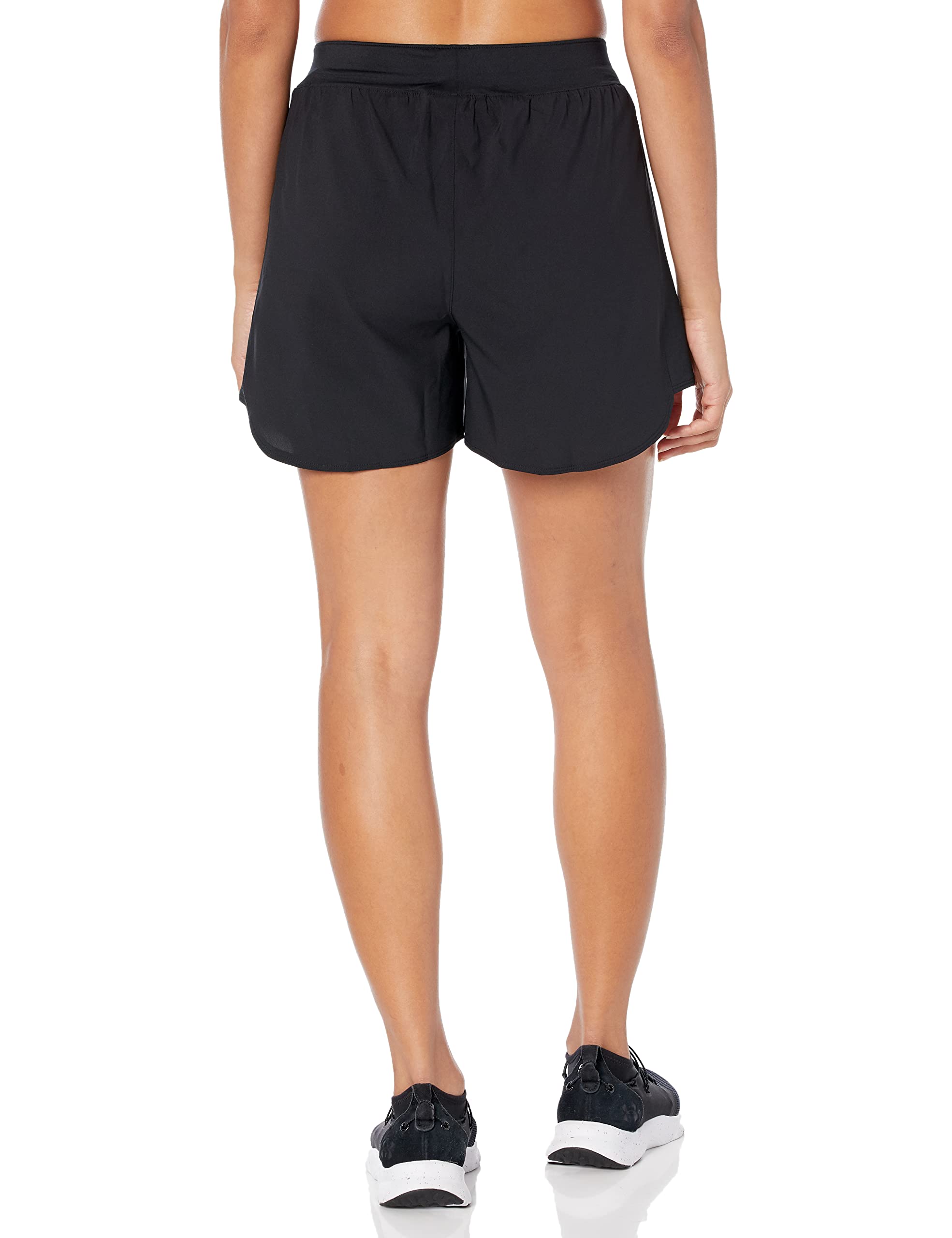 Under Armour Womens 2n1 Softball Short 22, (001) Black/Black/Pitch Gray, Medium