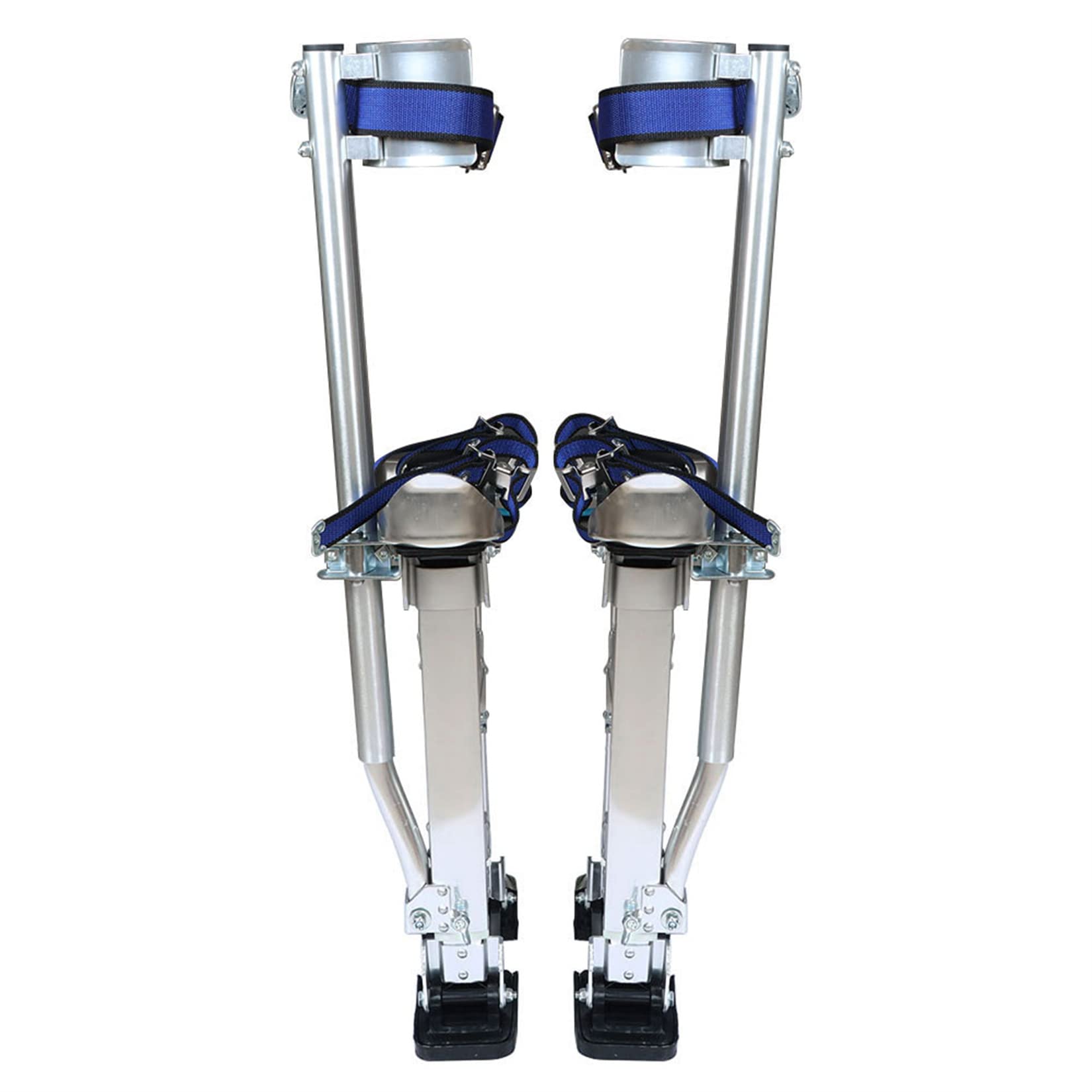 findmall 18-30 Inch Drywall Stilts Grade Adjustable Aluminum Tool Stilt for Painting or Cleaning - Silver