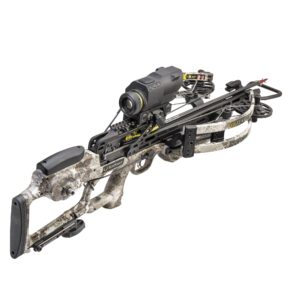 tenpoint nitro 505 xero crossbow, veil alpine - 505 fps - equipped with garmin xero x1i rangefinding scope, scope struts + acuslide cocking & de-cocking system - reverse-draw design