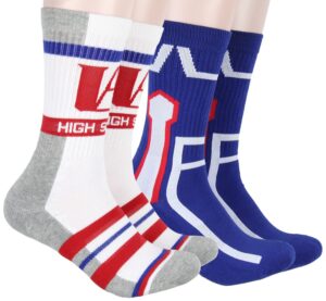 my hero academia socks ua high design 2 pack athletic adult crew socks