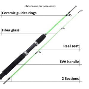 9ft. Crocodile Fishing Rod 2 Section