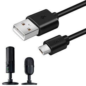 ienza 10-ft long micro usb cable for razer seiren mini and razer seiren x usb streaming microphone (please check your microphone brand and model before buying)