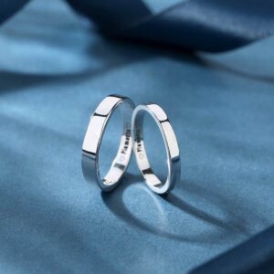 Friendship Rings Mobius Twist Best Friend Ring for 2 Matching Friends Bff Soul Sister Couples Twin His and Her Love Gifts Simple Promise Pinky Personalized Engraved Custom Name Sterling Silver