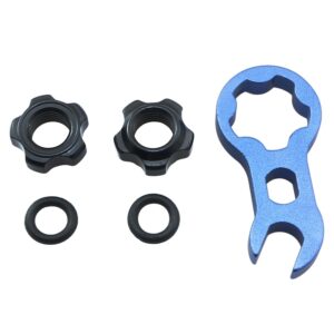 zyamy 5pcs risk-valve nut for mountain and road bike, presta valve protection covers vacuum tire nozzle lock accessories