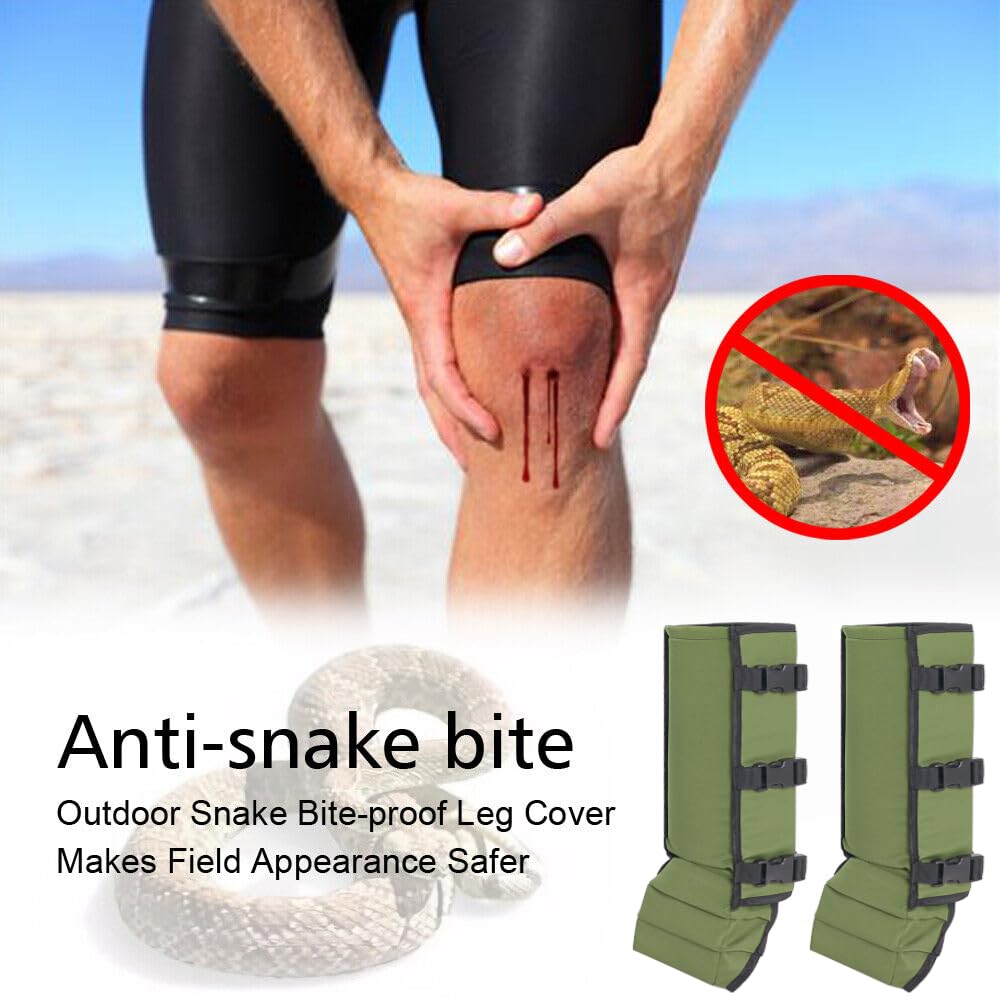 Gekufa Snake Gaiters Waterproof Snake Chaps for Men & Woman, Adjustable Size Snake Boots for Hunting/Hiking/Farm Working