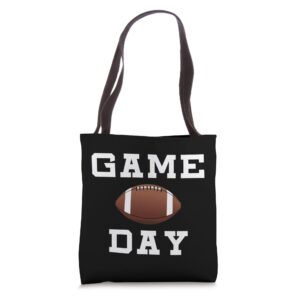 game day football tote bag