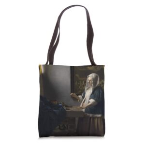 johannes vermeer art painting tote bag