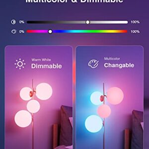 Beantech Smart Bulb, WiFi LED Light Bulbs, Color Changing Dimmable Light Bulb 2700K-6500K, Smart Light Bulbs Work with Alexa & Google Assistant, A19 Alexa Light Bulb, RGB Tunable White Bulb, 4 Pack