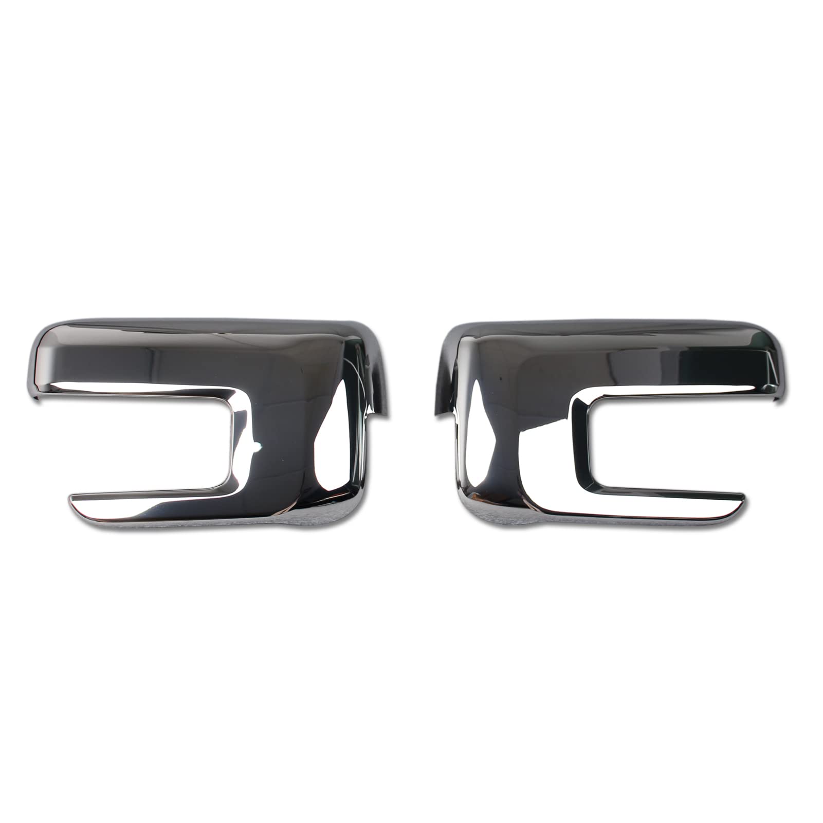 Beautost Fit for Ford F-150 2021 2022 2023 2024 F150 Rear View Mirror Side Molding Guard Cover Trims ABS (Chrome)