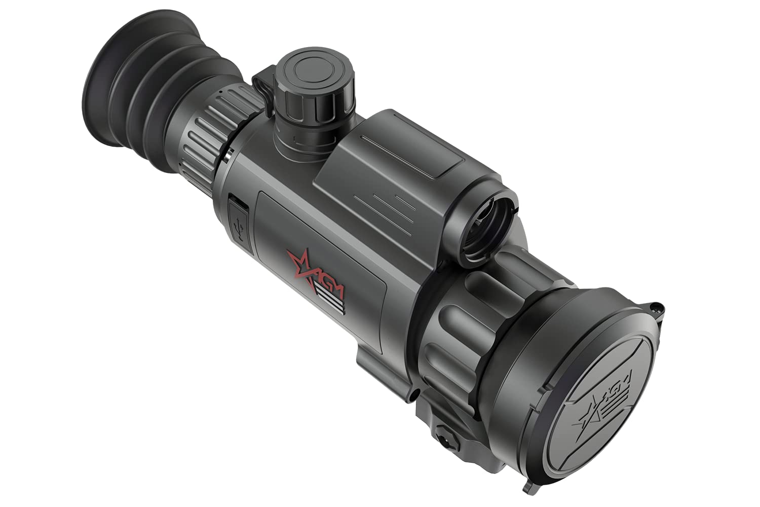 AGM Global Vision Varmint LRF TS50-640 Thermal Imaging Rifle Scope with Laser Range Finder, 12um, 640x512 (50 Hz), 50mm Lens.,Black