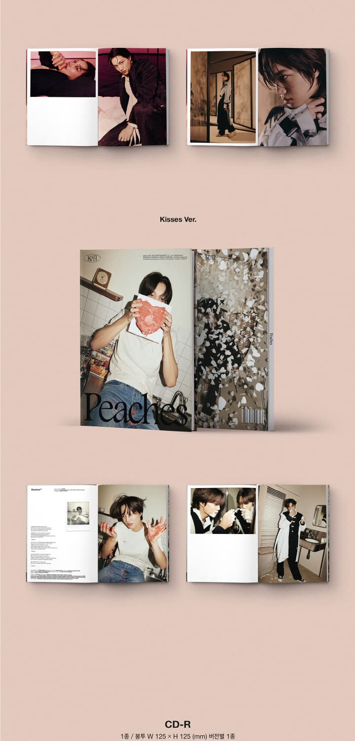 EXO Kai Peaches 2nd Mini Album Contents+Poster+Message Photo Card Set+Tracking Kpop Sealed (PHOTOBOOK B)