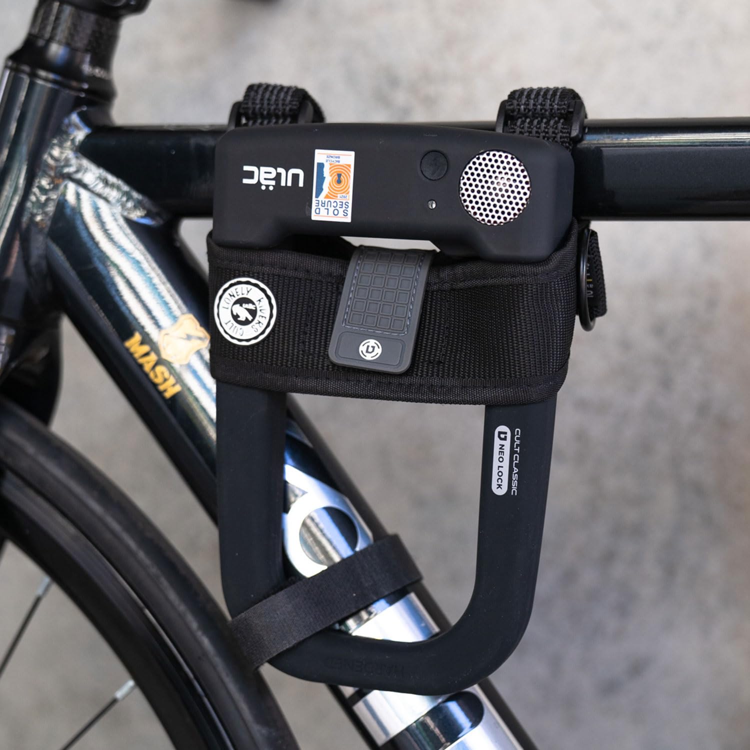 ULAC U Hold+ Universal Bike U Lock Holder, D Lock Holder, Lock Mount - L (145mm)