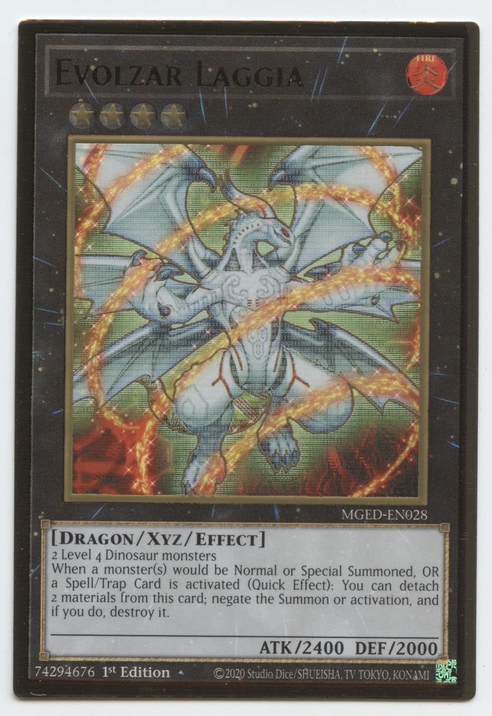 Evolzar Laggia - MGED-EN028 - Premium Gold Rare - 1st Edition