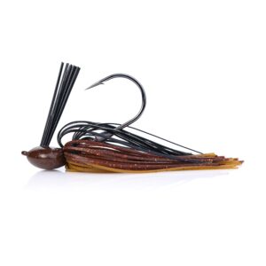 berkley flipping fishing jig, black brown amber