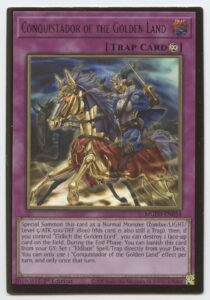 conquistador of the golden land - mged-en054 - premium gold rare - 1st edition