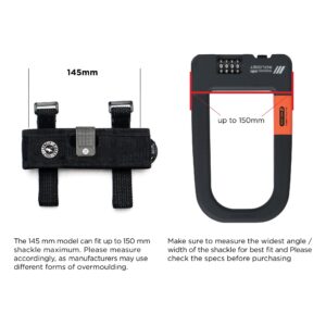 ULAC U Hold+ Universal Bike U Lock Holder, D Lock Holder, Lock Mount - L (145mm)