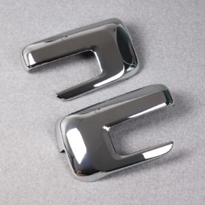 Beautost Fit for Ford F-150 2021 2022 2023 2024 F150 Rear View Mirror Side Molding Guard Cover Trims ABS (Chrome)