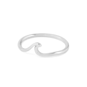 boma jewelry sterling silver wave ring, size 8