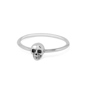 boma jewelry sterling silver skull ring, size 8