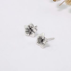 Boma Jewelry Sterling Silver Flower Stud Earrings