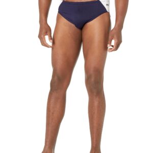 TYR Men's Standard Hexa Blade Splice Racer Swimsuit, Navy/White, 26