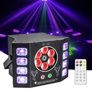 uv dj lights 100w bee eye strobe stage light disco light dj light with beam pattern strobe effect, remote and dmx control for stage wedding bar karawa church disco show party lights...