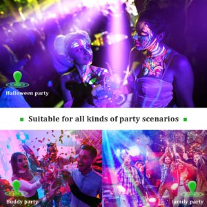 UV Dj Lights 100W Bee Eye Strobe Stage Light Disco Light DJ Light with Beam Pattern Strobe Effect, Remote and DMX Control for Stage Wedding Bar Karawa Church Disco Show Party Lights...