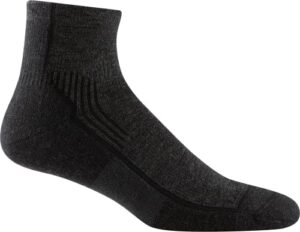 darn tough men's hiker quarter midweight with cushion hiking sock (style 1959) - onyx black, x-large