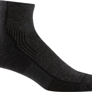 Darn Tough Men's Hiker Quarter Midweight with Cushion Hiking Sock (Style 1959) - Onyx Black, X-Large