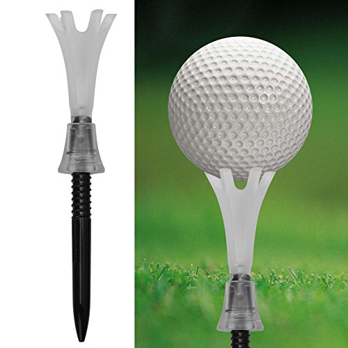 Xirfuni Durable Golf Tee, High Performance PP Plastic 3 Pcs/Lot Golf Tee for Today's Larger Drivers for Golf Assisted Traini