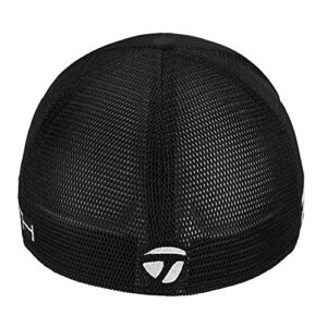 TaylorMade Golf Standard Tour Cage Hat, Black, Small/Medium