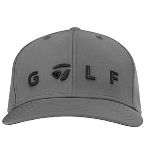 taylormade golf standard lifestyle logo hat, charcoal, medium