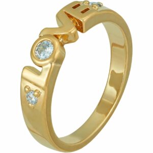 lifetime jewelry 3-stone cubic zirconia love ring for women 24k real gold plated (9)