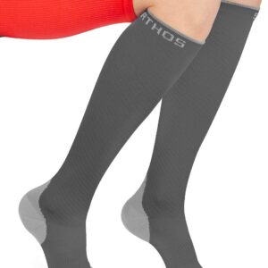 Sparthos Compression Socks (20-30mmHg) Bundle of 3 [Size Large/XL] - Steel Gray + Mountain Brown + Midnight Black