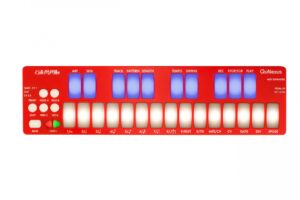 keith mcmillen instruments qunexus red | 25 key usb midi mpe compatible led keyboard controller, 3-track step sequencer/arpeggiator with polyphonic aftertouch and selectable per-note modulation