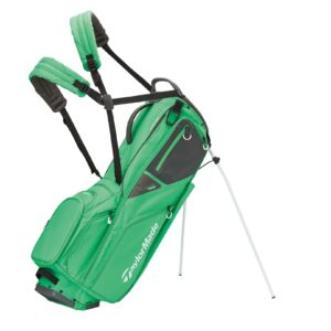 taylormade 2022 flextech crossover stand bag, green gunmetal