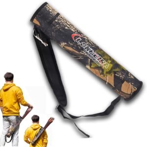 arrow quiver, archery lightweight back arrow quiver dual use foldable compact hip arrows bag for recurve bow compound target practice nylon arrow bag（camo）