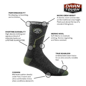 Darn Tough Vermont ATC Micro Crew Cushion Socks Eclipse MD (US 8-9.5)