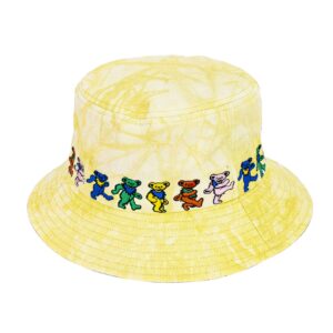 peter grimm, grateful dead bucket hat, unisex (teddy bucket) yellow