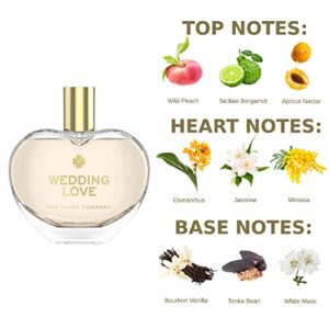 THE HEART COMPANY | Wedding Love Perfume for women | Fruity Sweet Women's Fragrance | Bridal Shower Gift | Wedding Gift for Bride | Vegan Clean EDP 75ml - 2.5 fl oz.