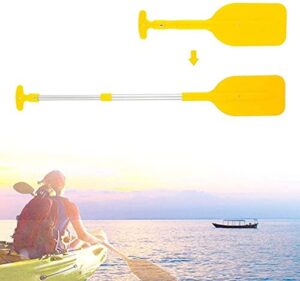 tasdhz 2pc boat oars telescopic paddle aluminum kayak paddles adjustable length canoe paddle with anti-slip grips for kayak,telescoping plastic boat paddle canoe, inflatable boat dinghy (yellow 2pcs)