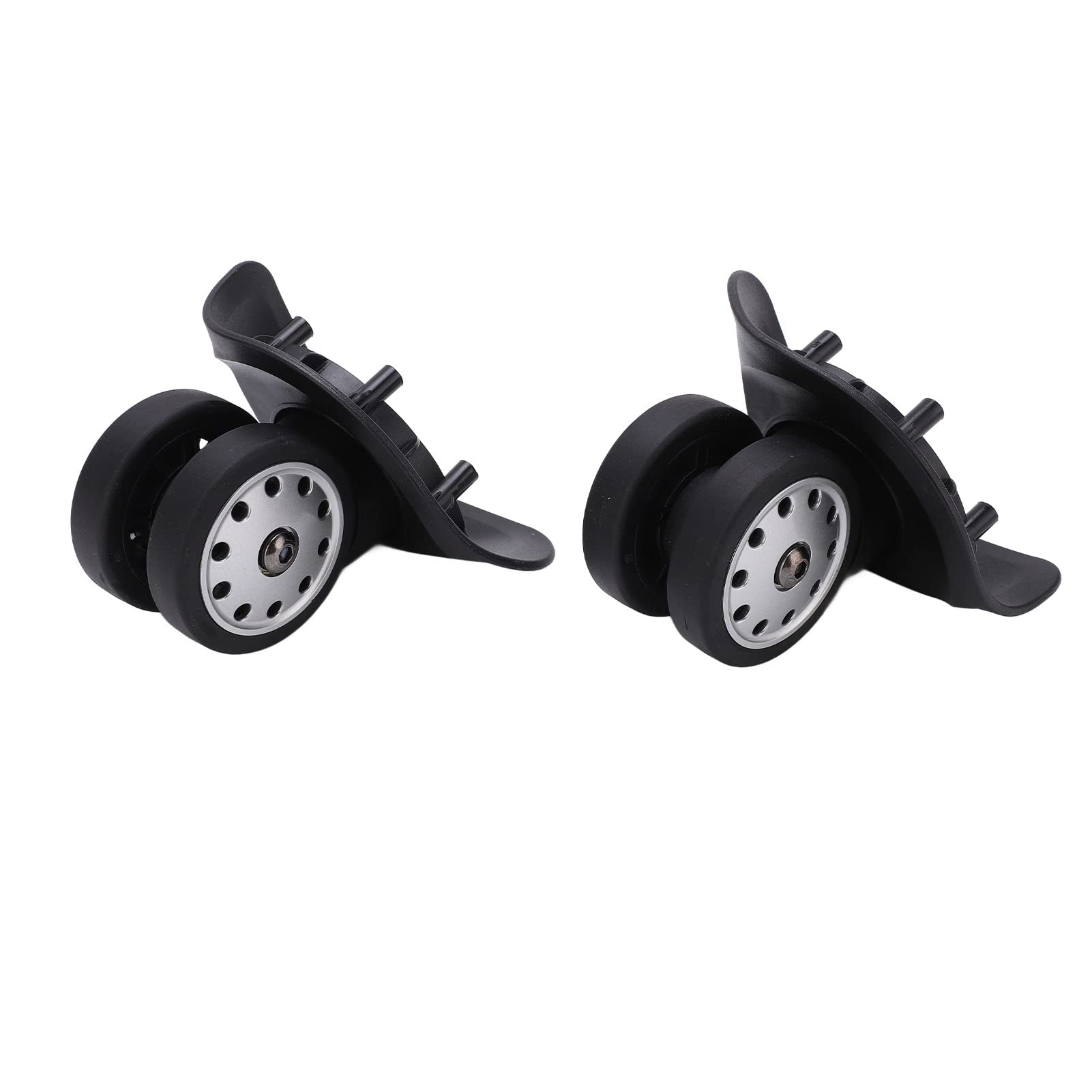 Alomejor 1 Pair Luggage Casters A88 Porous Suitcase Wheel Suitcase Luggage Replacement Casters for Travel Bags Large Size(Black)