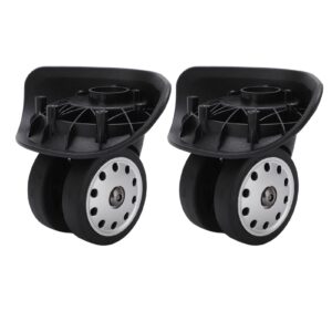 Alomejor 1 Pair Luggage Casters A88 Porous Suitcase Wheel Suitcase Luggage Replacement Casters for Travel Bags Large Size(Black)