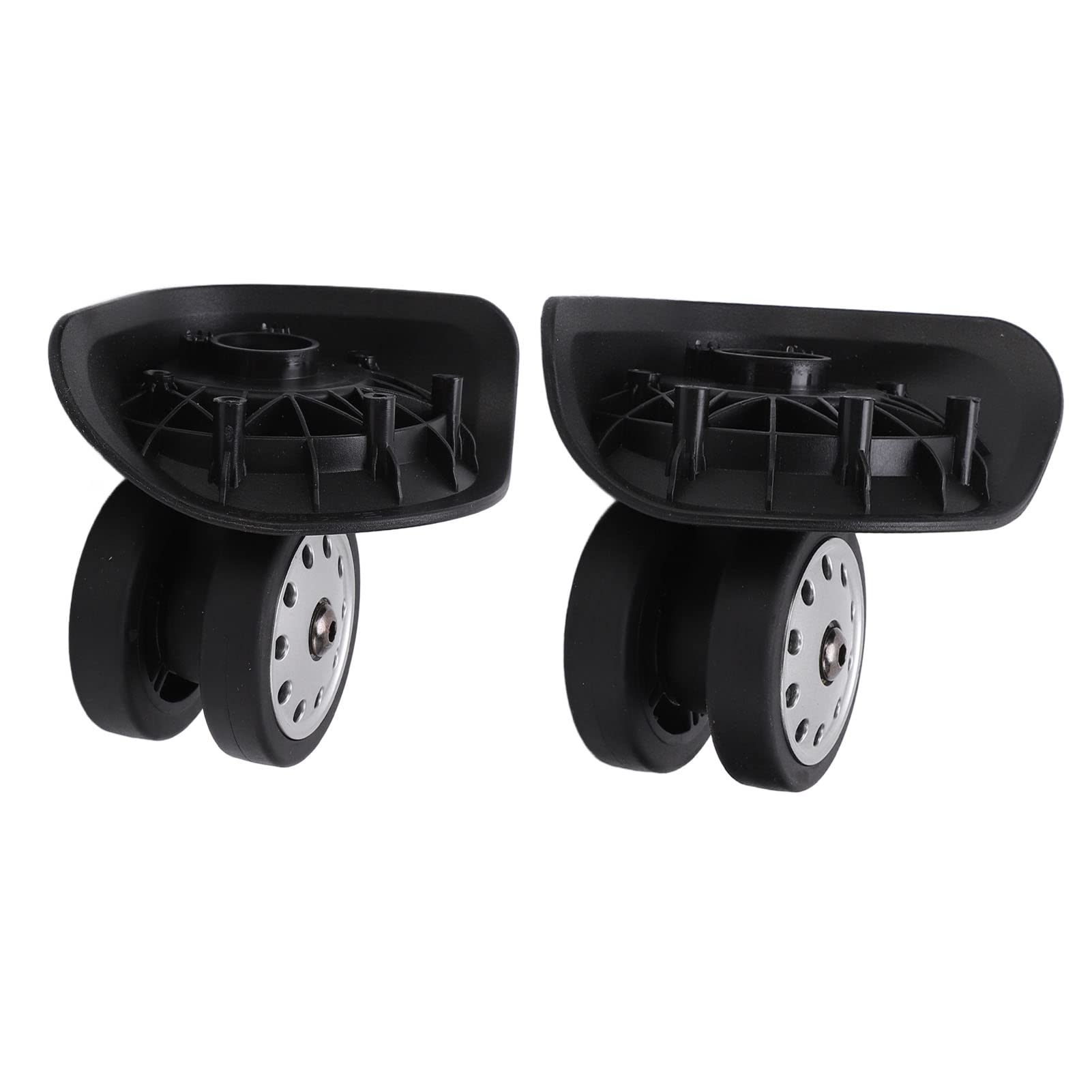 Alomejor 1 Pair Luggage Casters A88 Porous Suitcase Wheel Suitcase Luggage Replacement Casters for Travel Bags Large Size(Black)