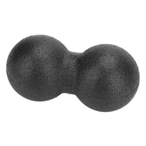 massage foam ball, relax muscles ergonomic foam roller firm for stability exercise for yoga(black, 16x 8cm double ball)